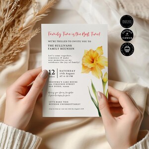 Family Reunion Invitation Template, Gathering Party, Celebrate ...