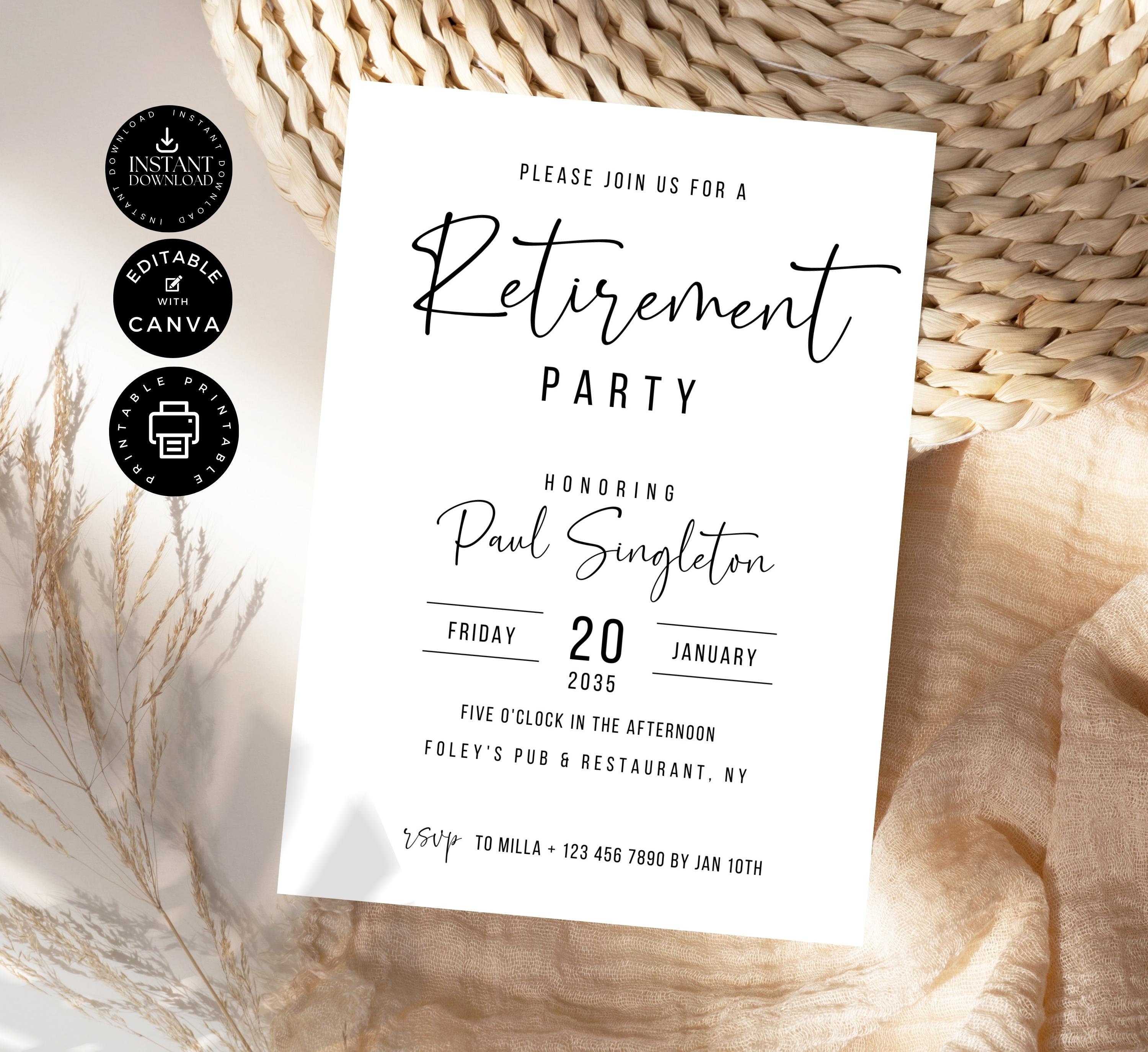 Retirement Invitation Flyer Template Retirement Invitation