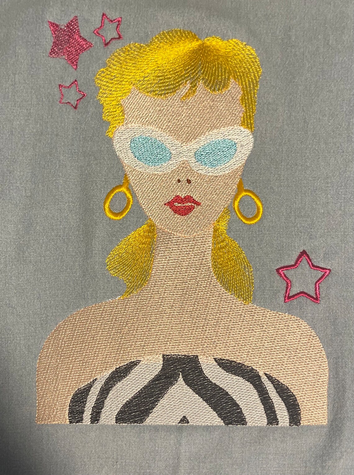 Digital Barbie Embroidery File - Etsy
