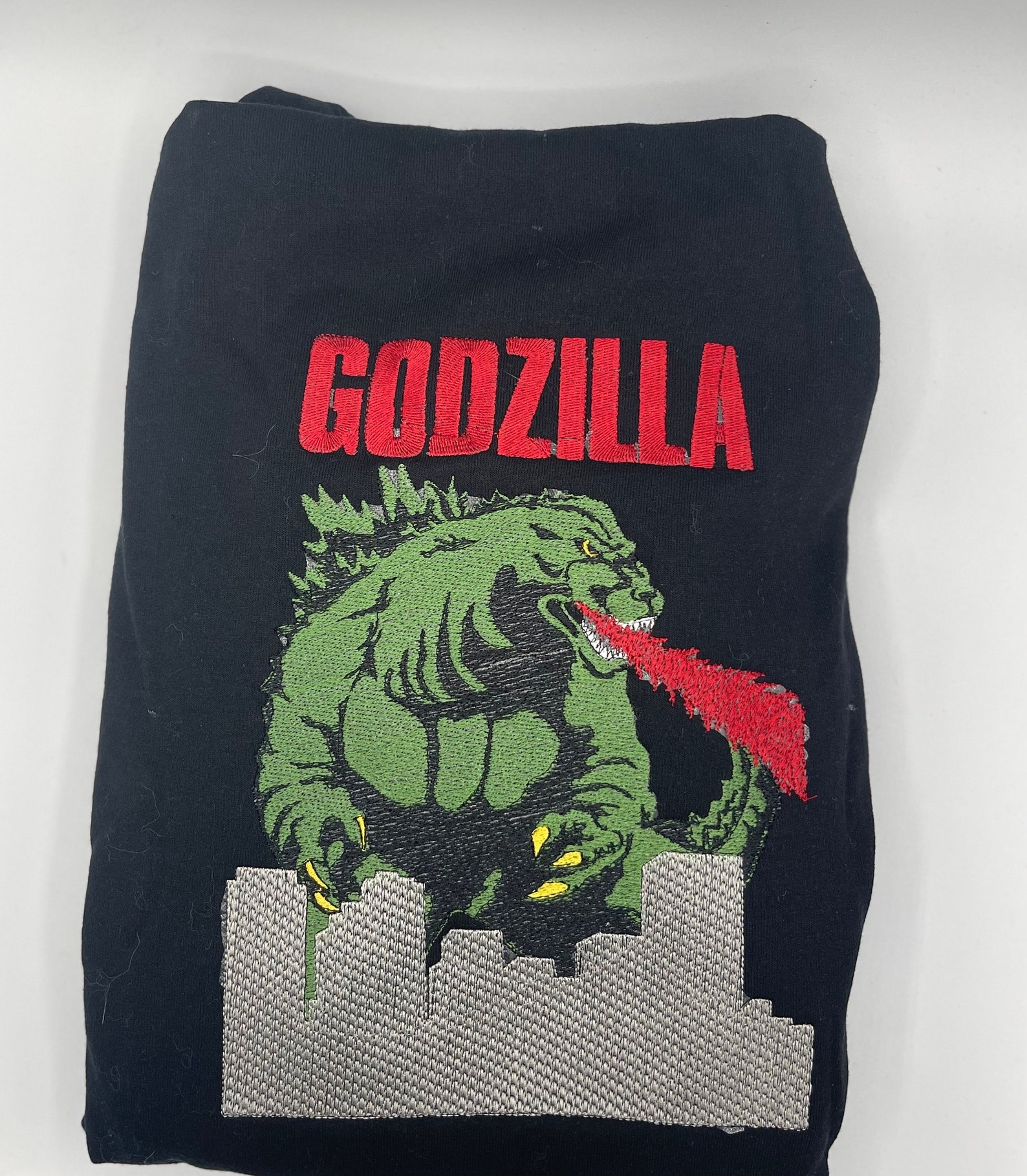 Digital Godzilla Embroidery File - Etsy