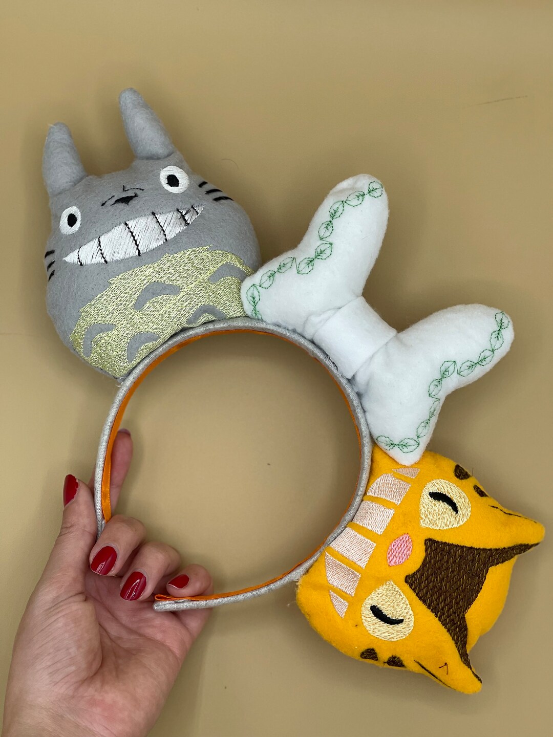 Digital Totoro and Cat Bus Minnie or Mickey Ears Embroidery File - Etsy