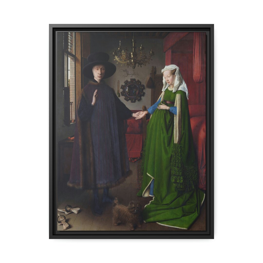 Framed Canvas Arnolfini Portrait by Jan Van Eyck Early - Etsy