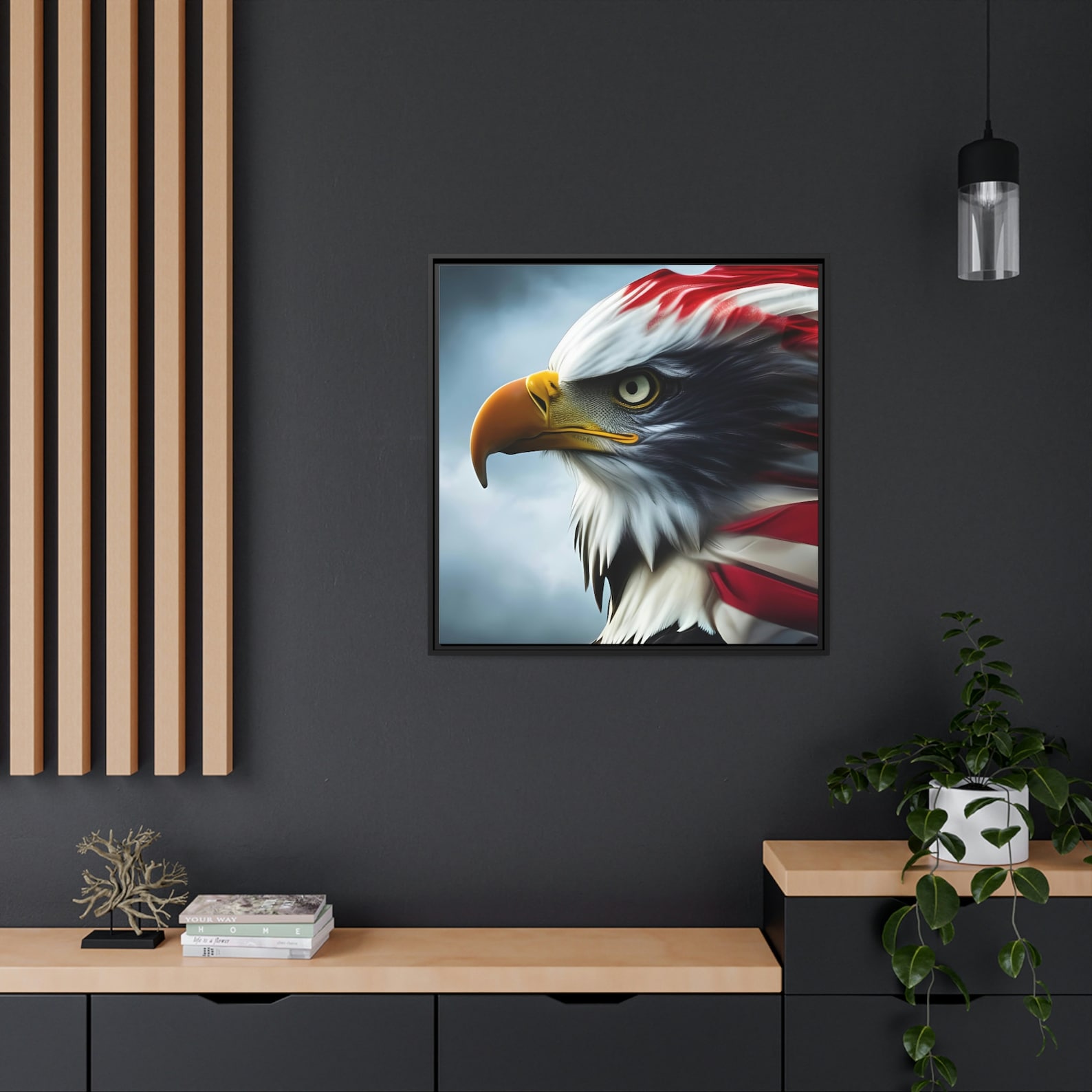 American Flag Eagle, Downloadable Art, Patriotic Wall Art, Home and ...