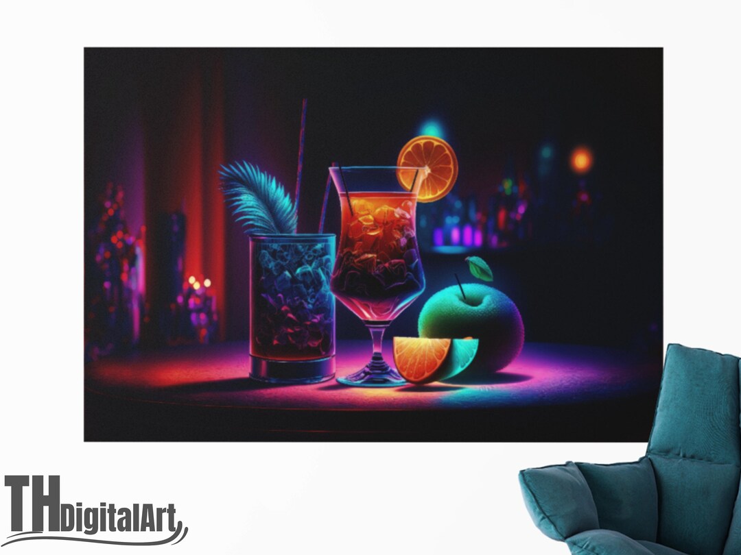 Cocktail Wall Art,modern Wall Art,bar Wall Decor,liquor Wall Art,home ...