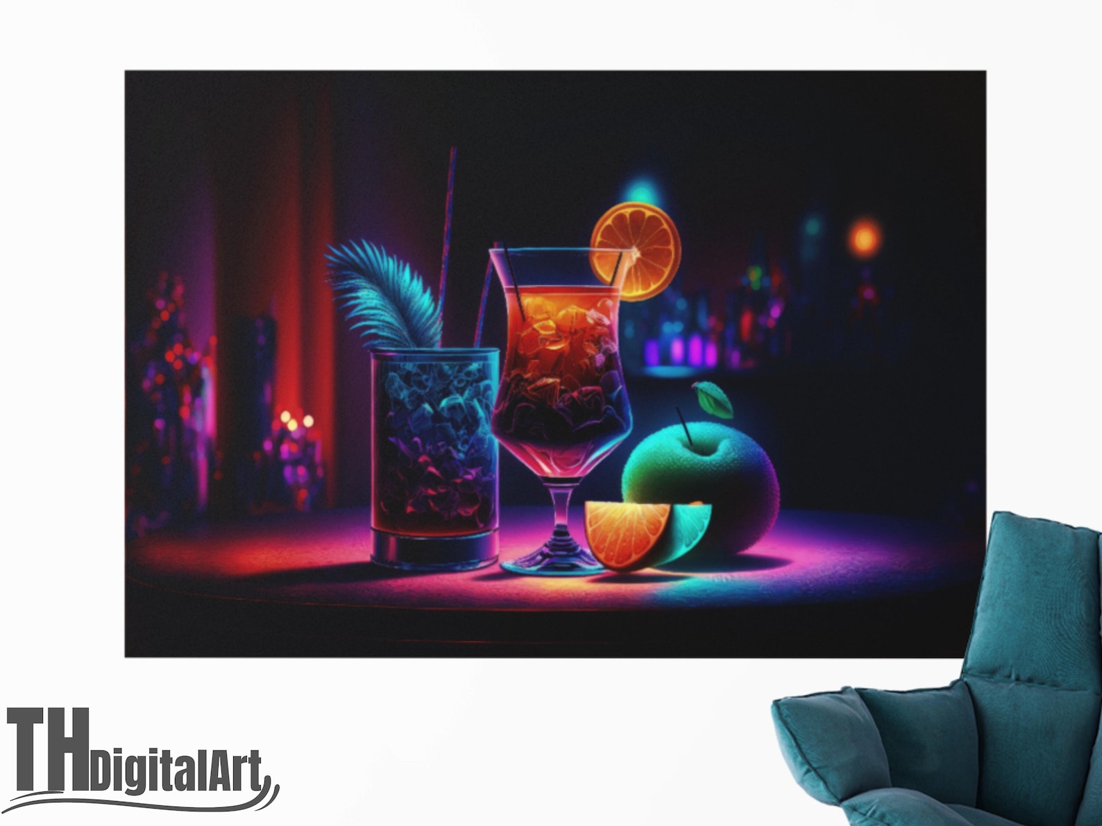 Cocktail Wall Art,modern Wall Art,bar Wall Decor,liquor Wall Art,home ...