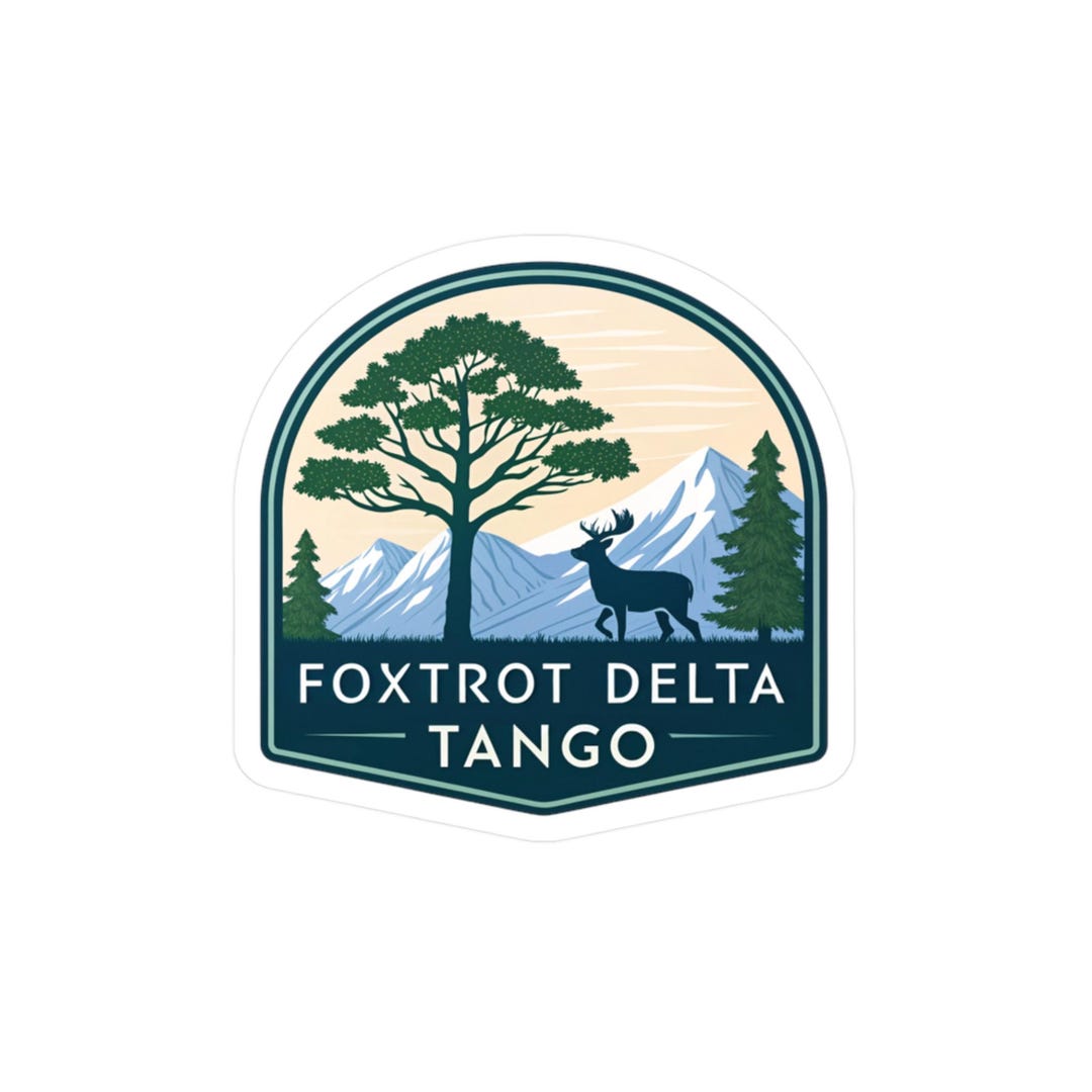 Foxtrot Delta Tango, Nature-inspired Kiss-cut Vinyl Decals, Adventure ...