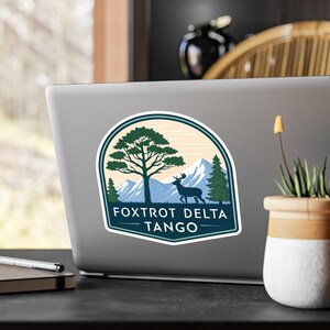 Foxtrot Delta Tango, Nature-inspired Kiss-cut Vinyl Decals, Adventure ...
