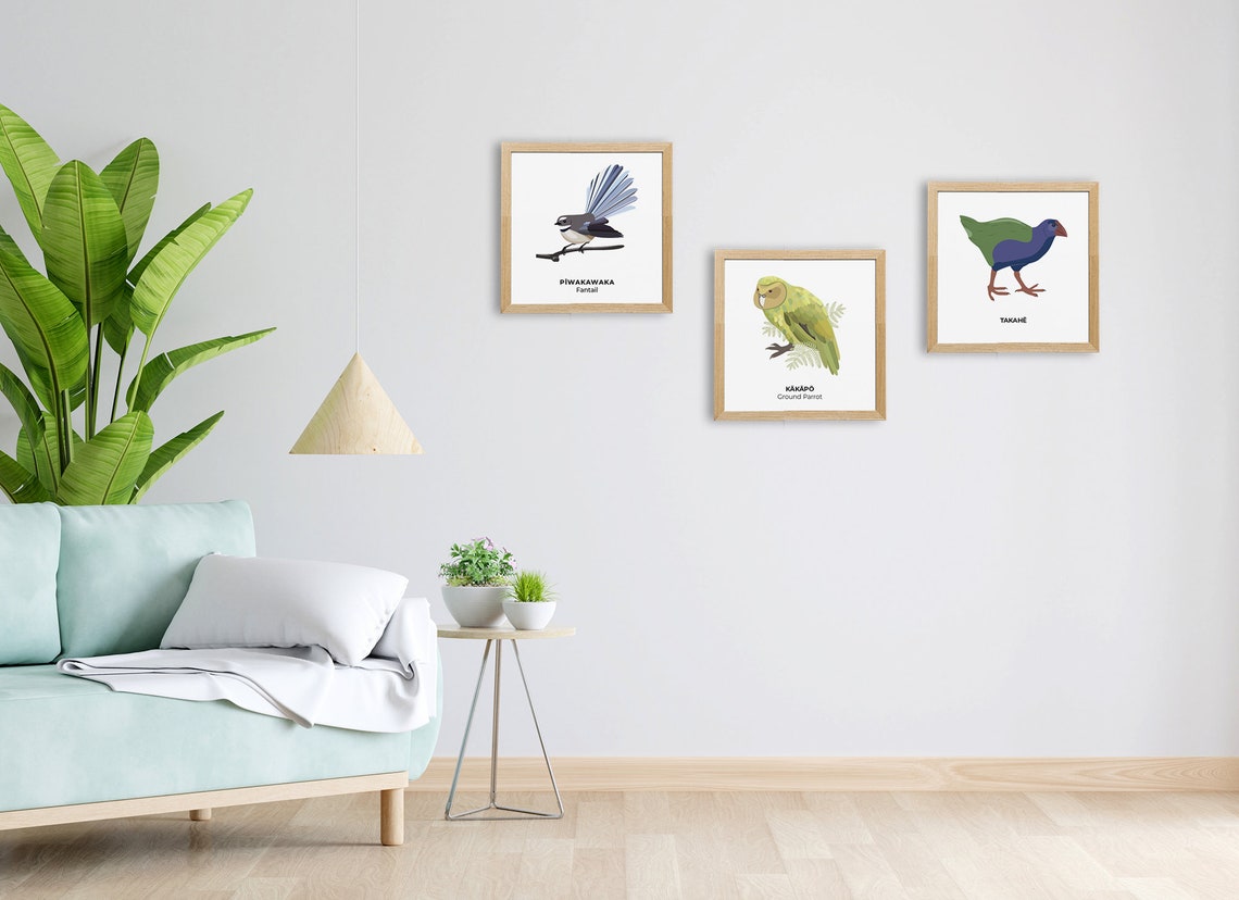 New Zealand Native Birds Art Print Set – Kiwiana Home Decor (digital ...