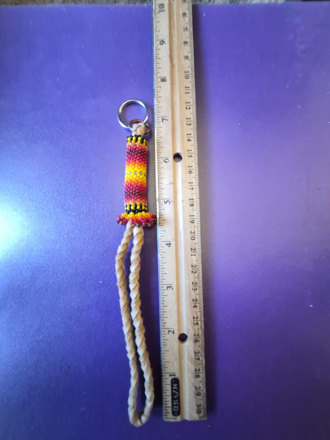 Native American Seed Bead Keychain - Etsy