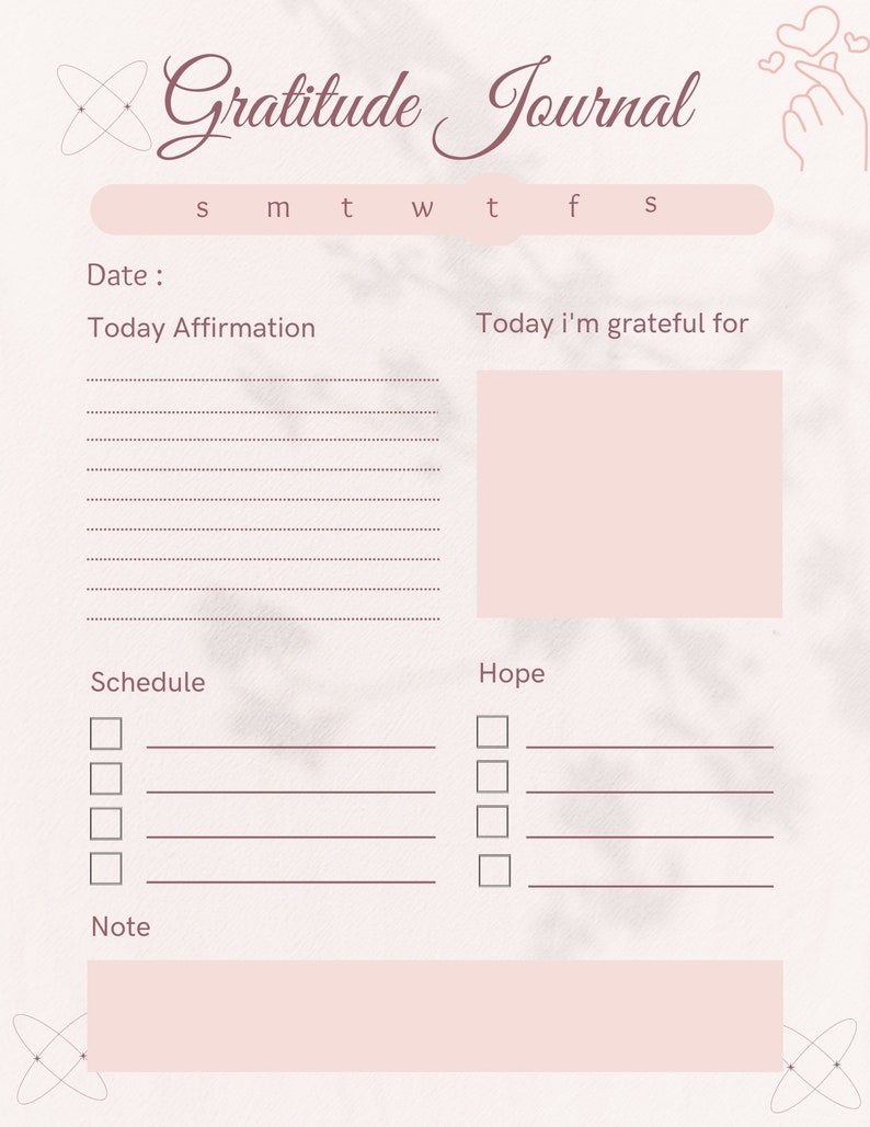 Daily Personal Planner, Self-improvement, Weekly Planner, Gratitude ...