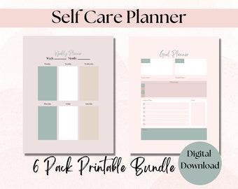 Self-care Planner Printable Self Care Planner Selfcare Journal Wellness ...