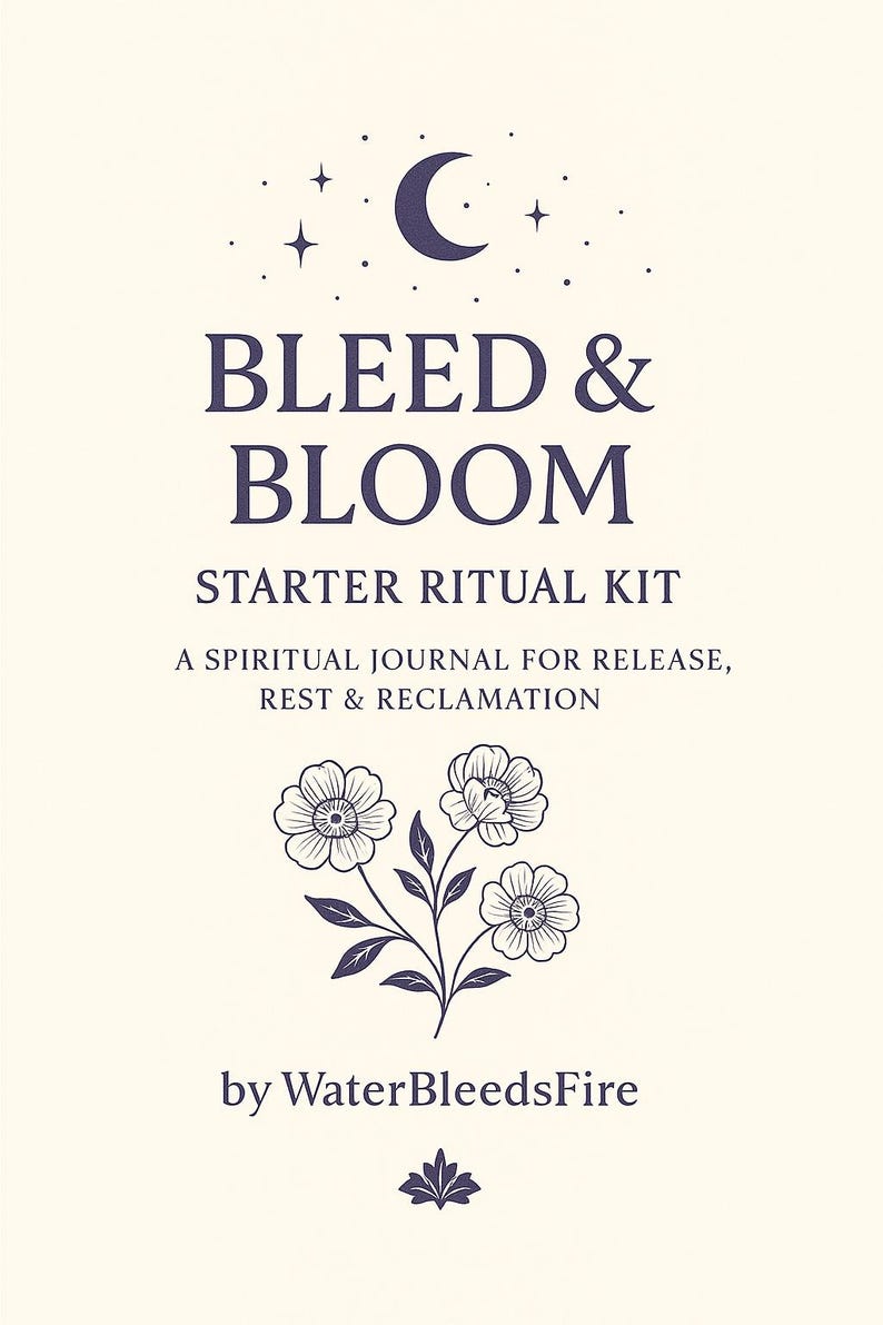 Bleed & Bloom Starter Healing Growth Journal | Printable Shadow Work ...