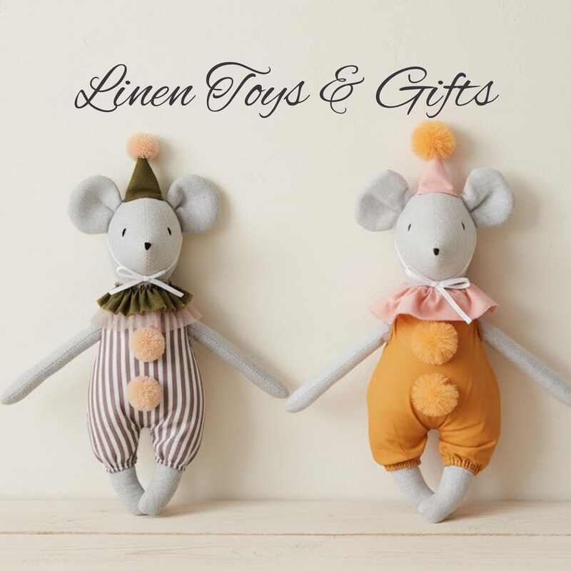 Linen Stuffed Animal - Etsy