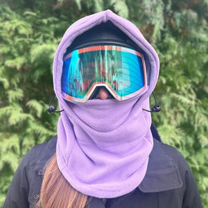 Over Helmet Balaclava, Helmet Hood, Ski Hood, Snowboard Snood, Fleece ...