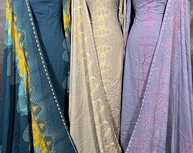 Handcrafted Somali Baati Dress With Matching Garbasaar - Elegant Floor ...