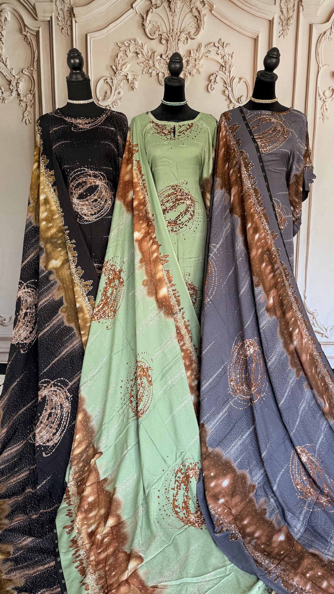 Sequined Somali Baati Dress: Traditional African Kaftan, Formal Evening ...