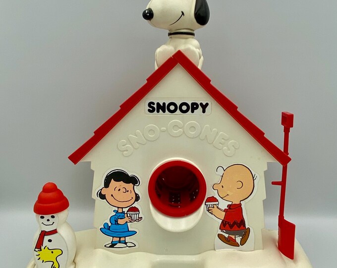 Vintage 1979 Original Snoopy Snow Cone Sno-cone Machine Maker Peanuts Classic - Etsy