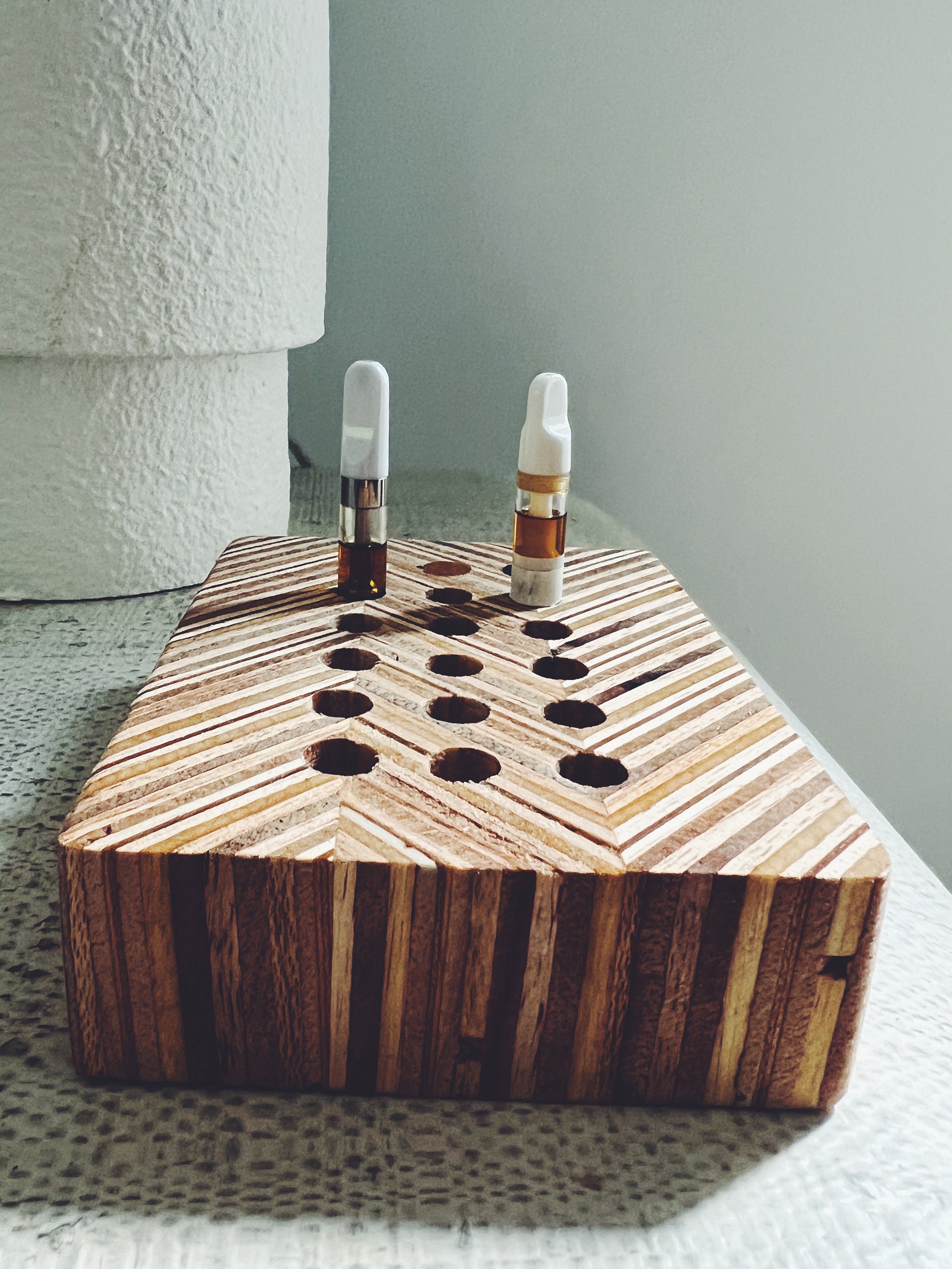 Vape Cartridge Holder Plywood Pattern Wooden 510 Cartridge - Etsy