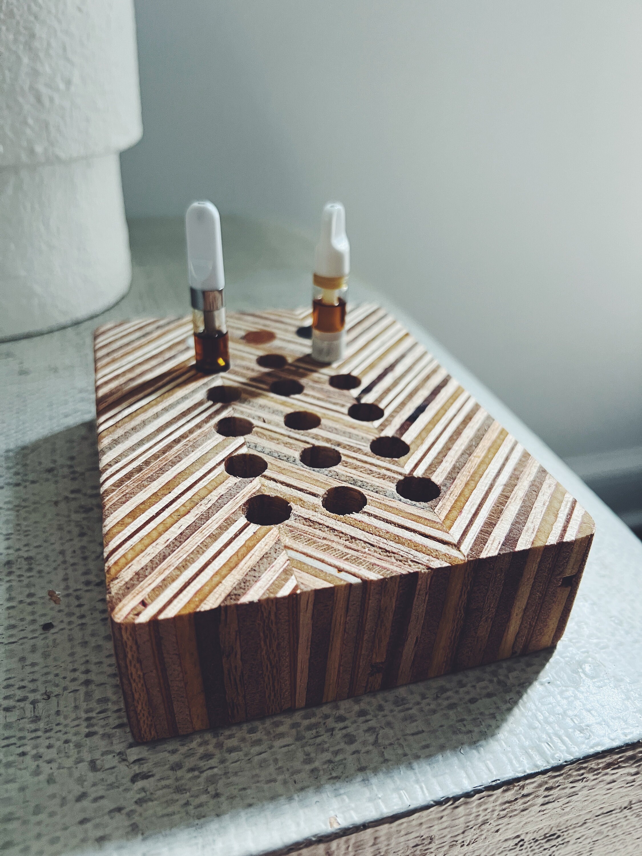 Vape Cartridge Holder Plywood Pattern Wooden 510 Cartridge - Etsy