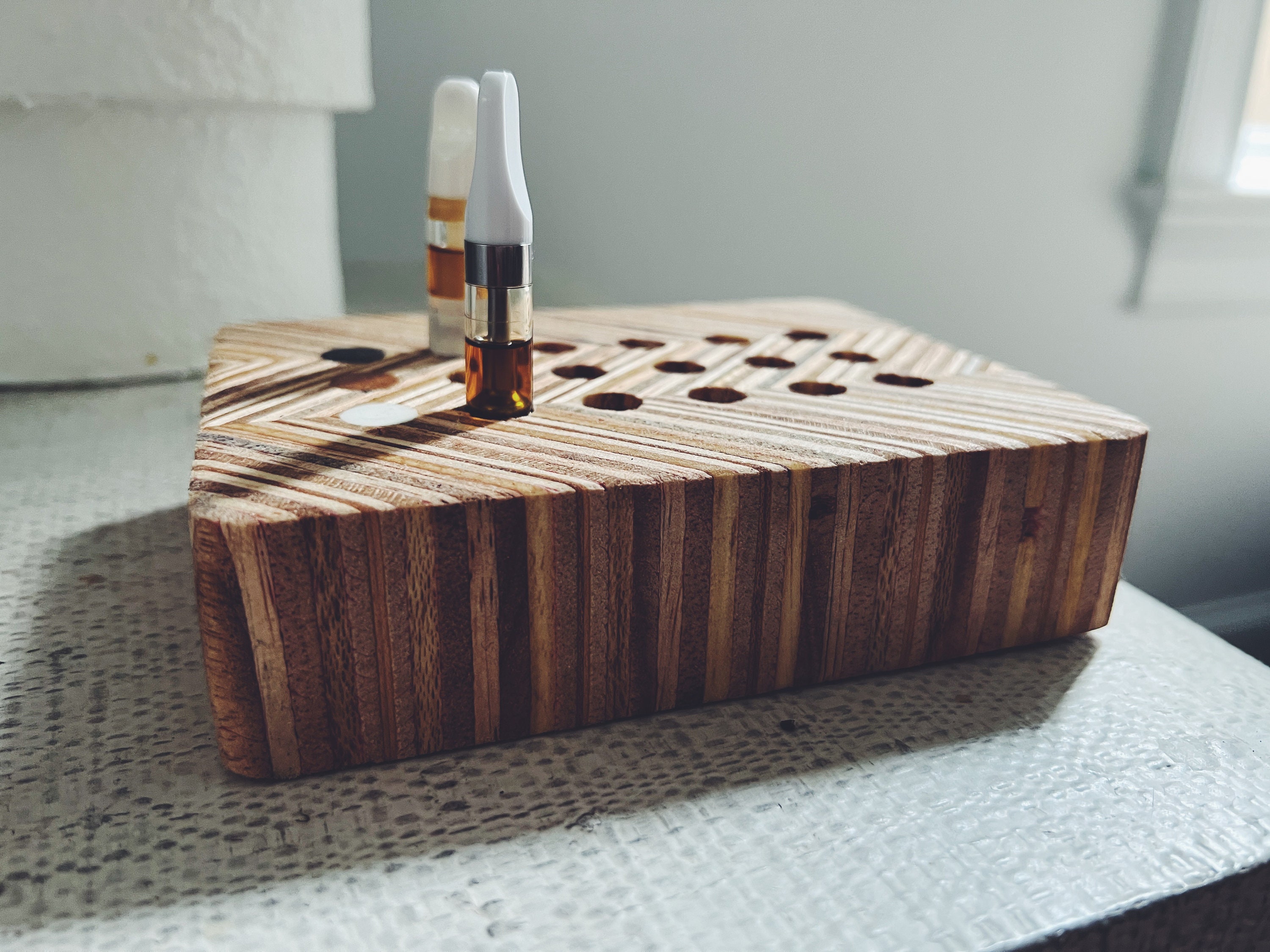 Vape Cartridge Holder Plywood Pattern Wooden 510 Cartridge - Etsy