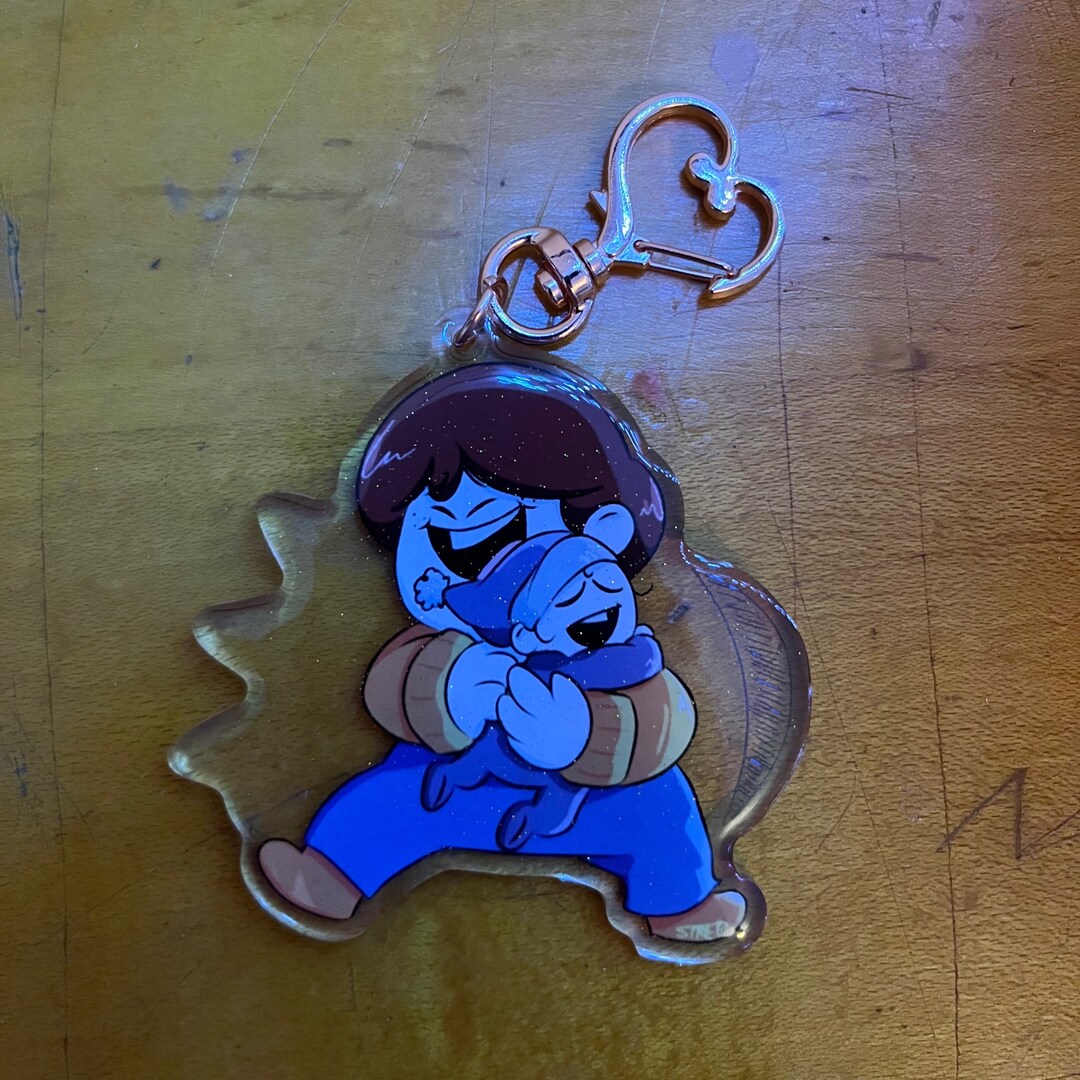 Happy Fella / Sad Guy Hugging Keychain spooky Month - Etsy