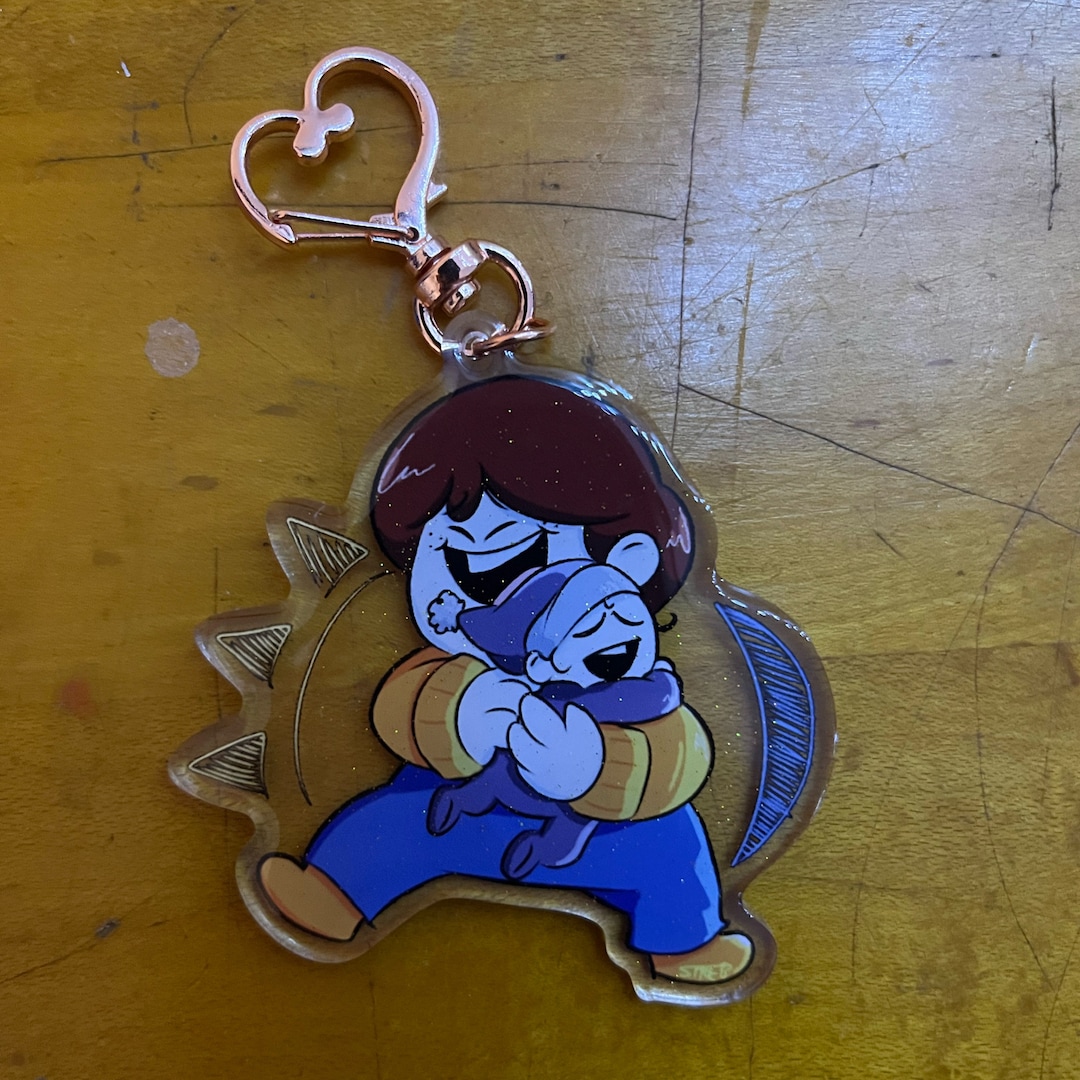 Happy Fella / Sad Guy Hugging Keychain spooky Month - Etsy