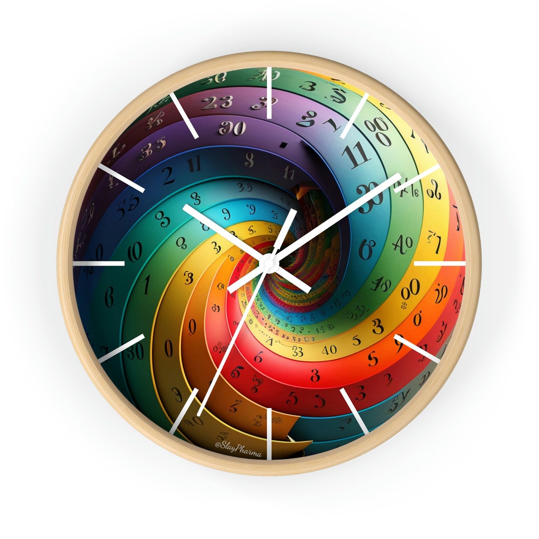 Timeless Impossible Spiral Wall Clock #1 W/ Lines - Etsy