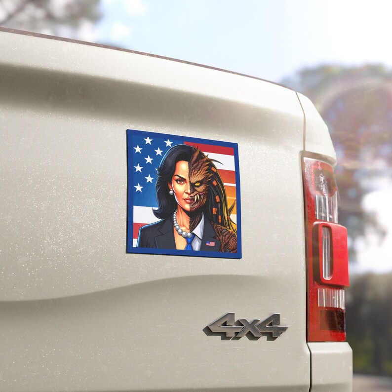 Kamala Harris Predator Parody Car Magnet Democrat Porcelain Square ...