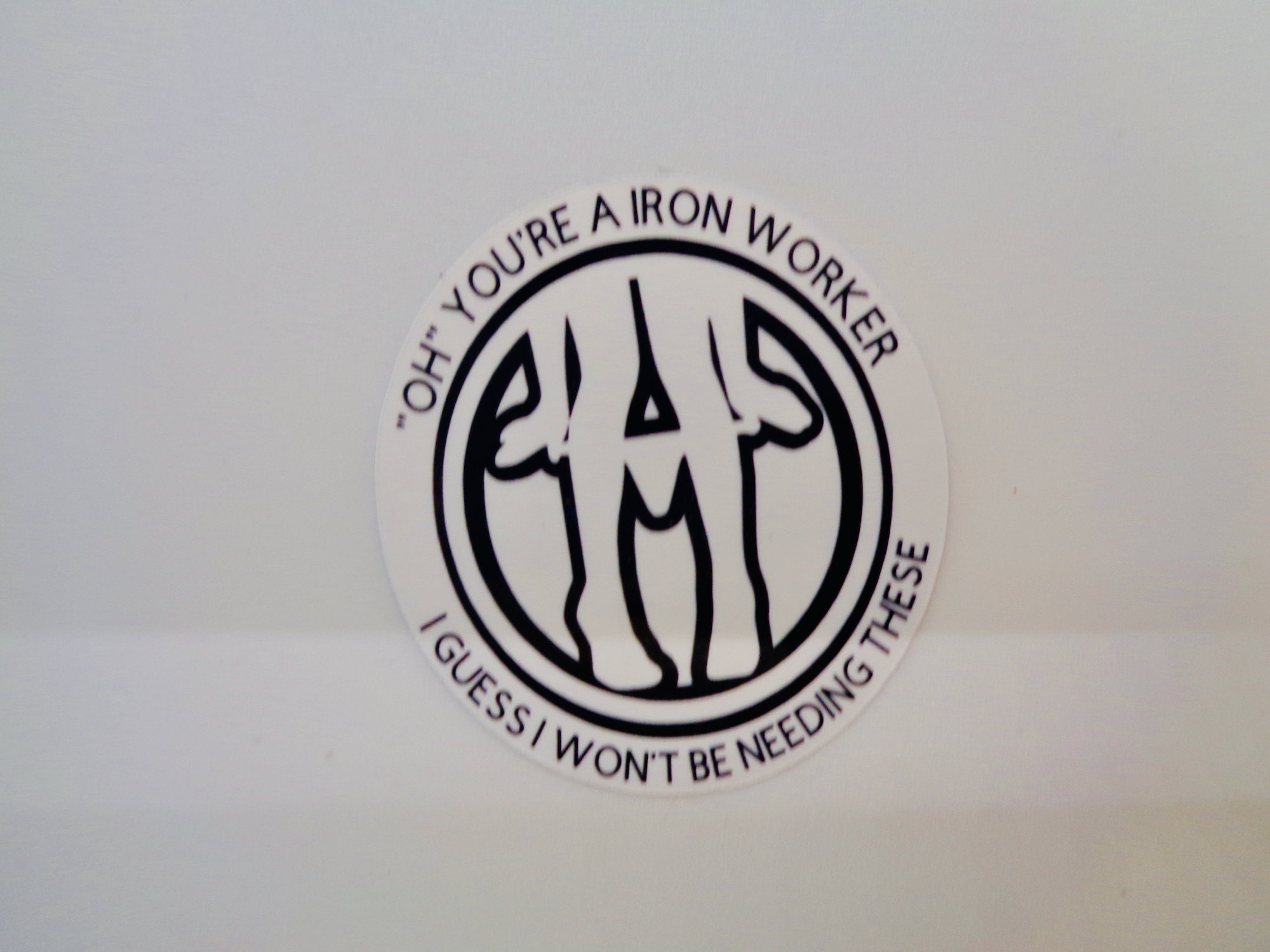 Hard Hat Decal Sticker Funny Reflective Novelty Gag Gift Car Truck ...