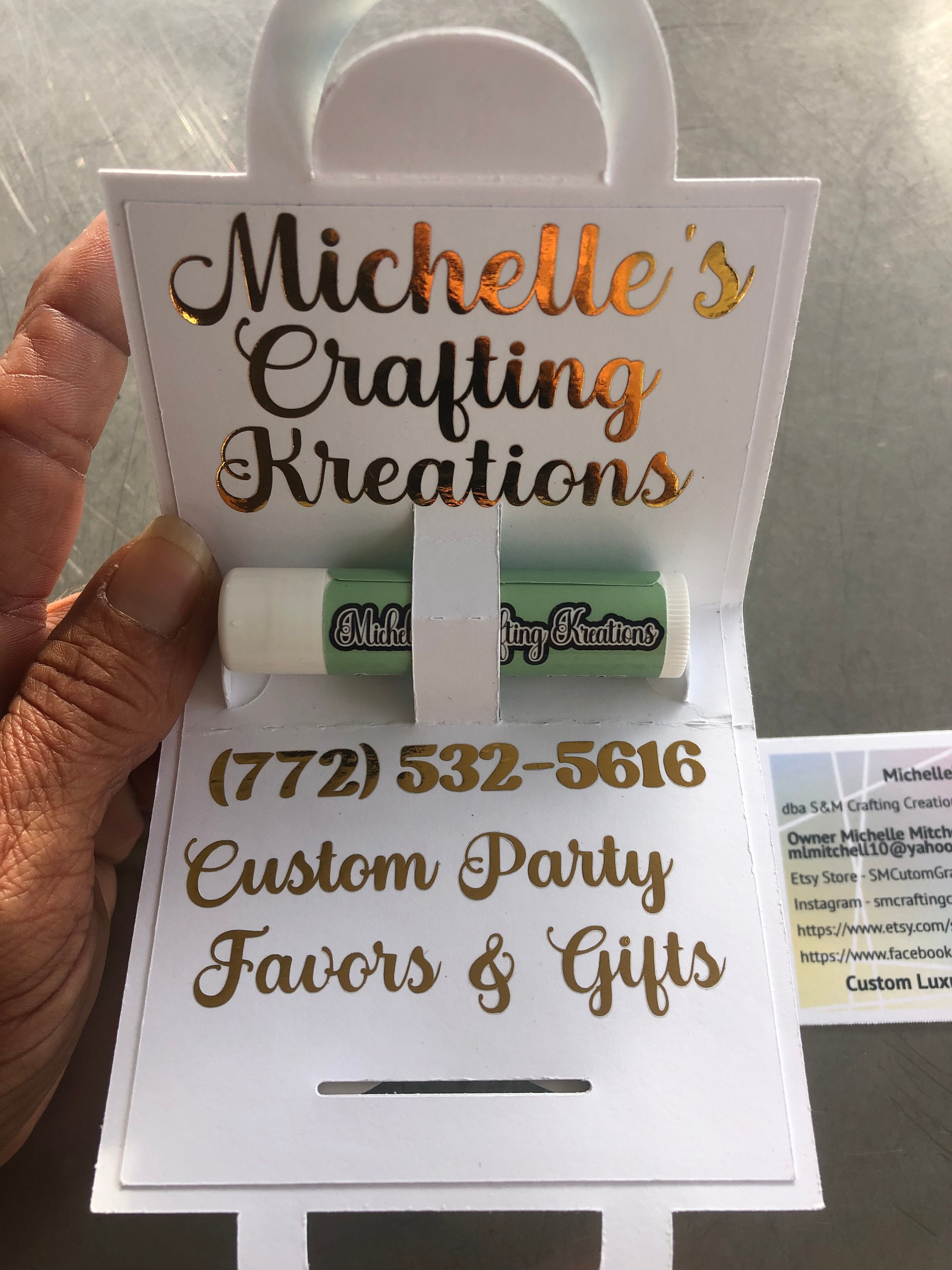 Chapstick Purse, Thank You Gift, Party Favor, With a Custom Lip Balm ...