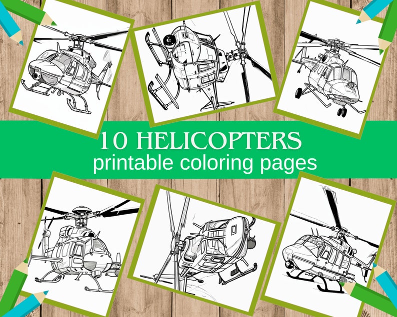 10 Helicopter Coloring Pages for Kids Toddlers Preschoolers Toddlers ...