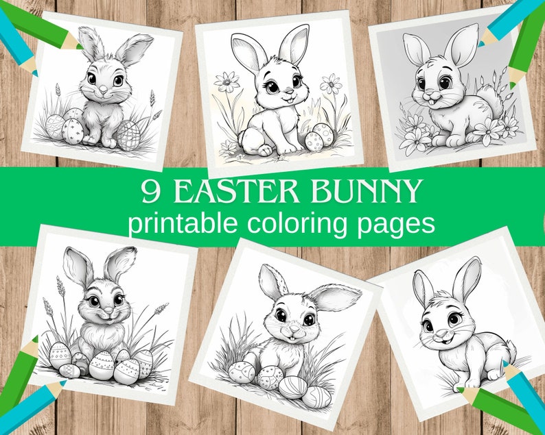 9 Easter Bunny Dinosaur Coloring Pages for Kids Toddlers Preschoolers ...