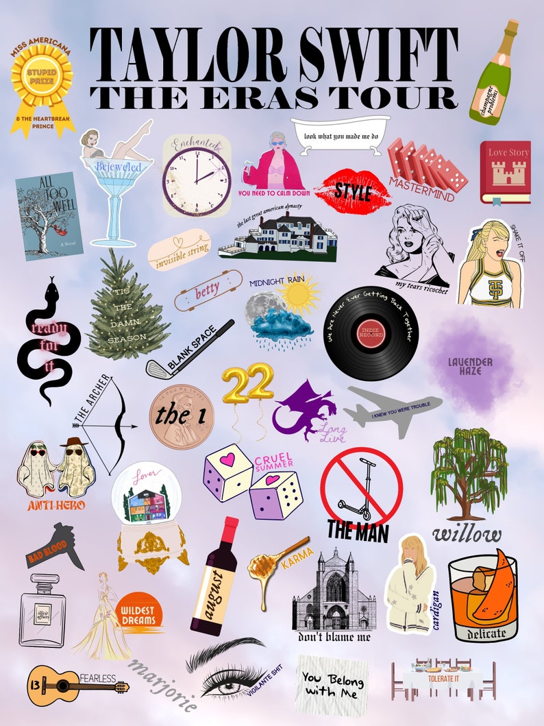 Eras Tour Setlist Poster Digital Download - Etsy