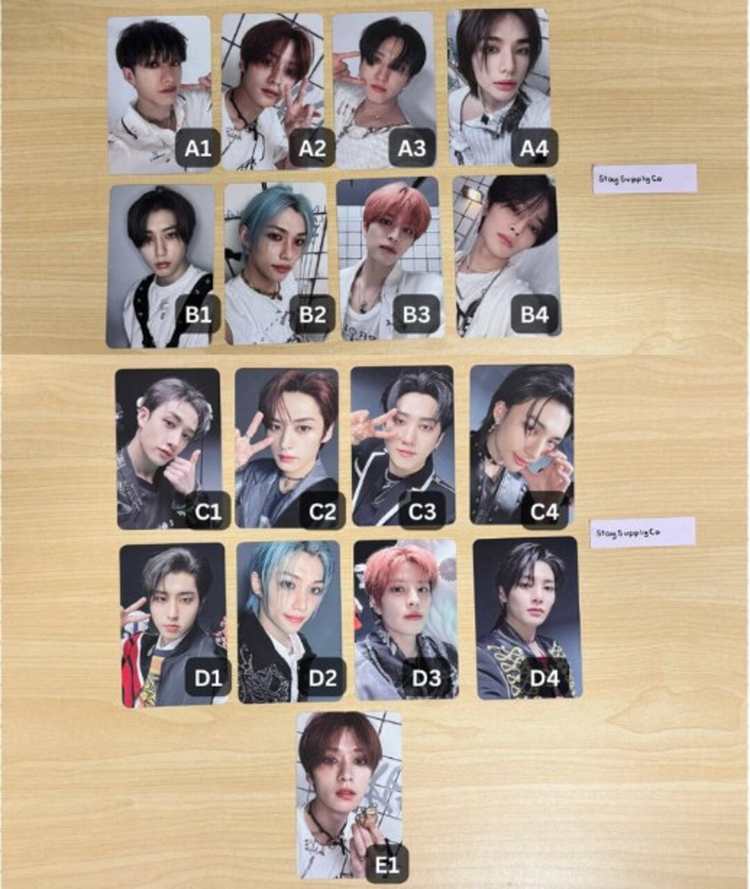 Stray Kids Official Rockstar Album Photocards and Polaroids Standard ...