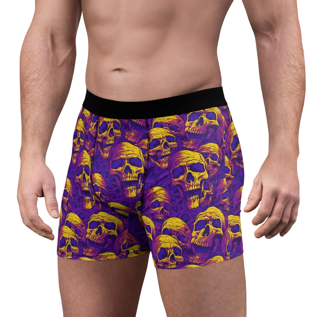 Skull, Men's Boxer Briefs, Boxers, Underwear, Comfortable, Stylish ...