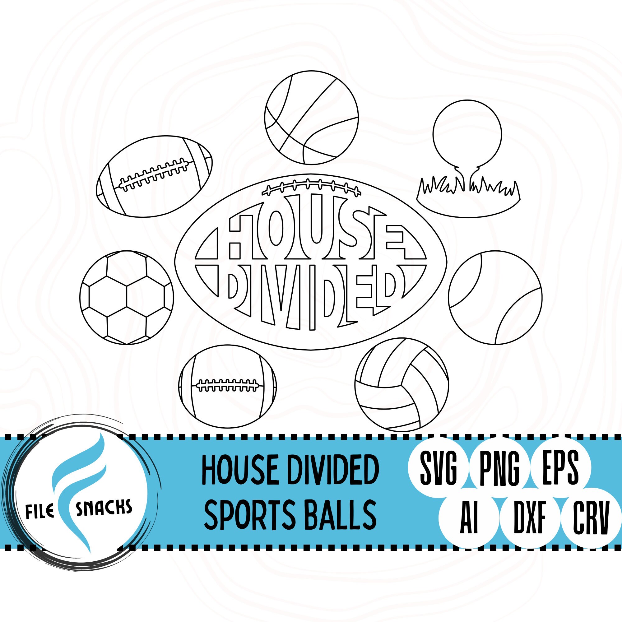 House Divided Sports SVG | Football Svg | Laser SVG Files | Omtech ...
