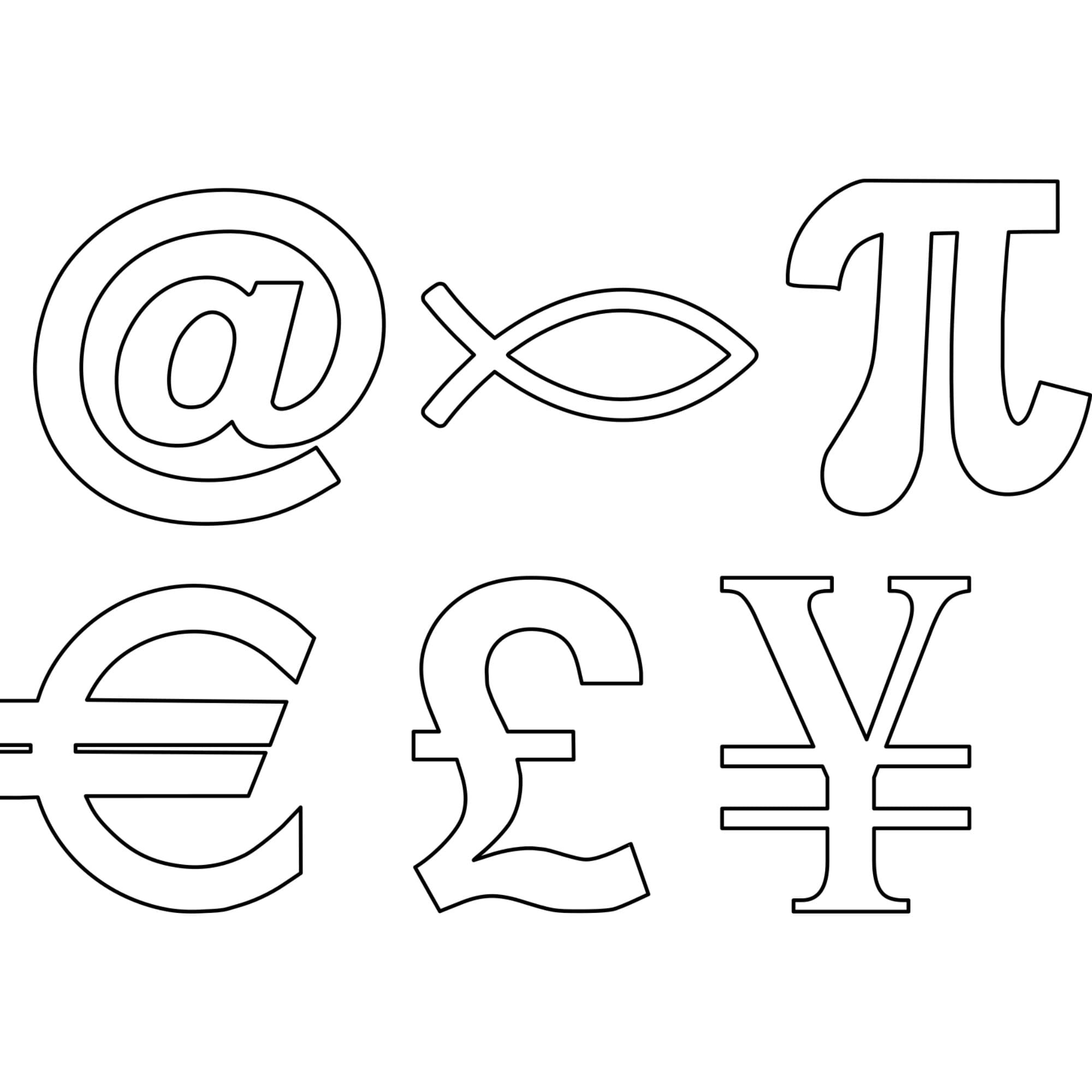 Basic Symbols SVG Dollar Sign Svg Laser SVG Files Omtech Cutting Files ...