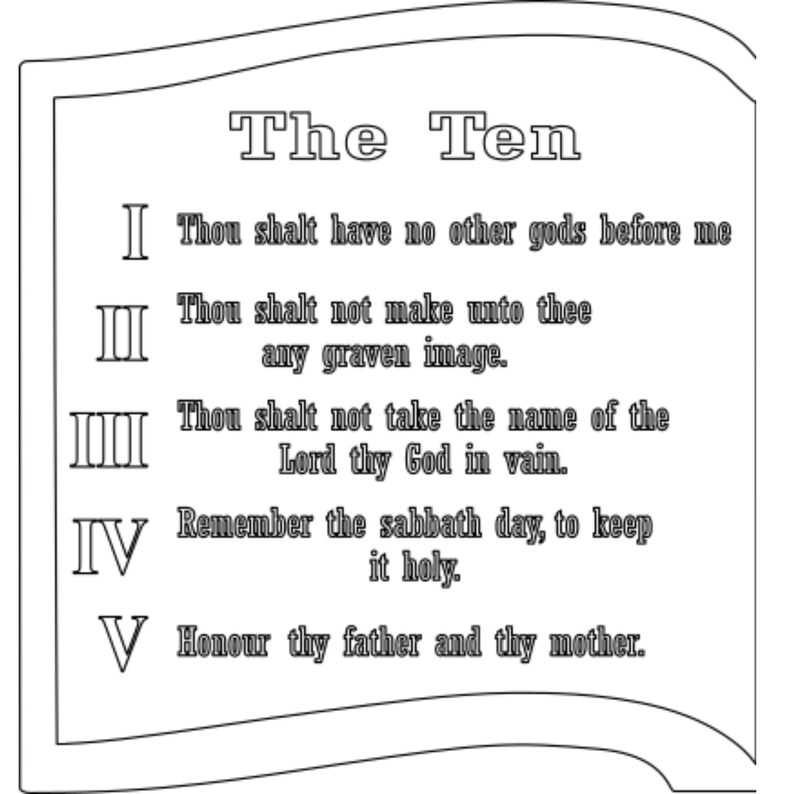 10 Commandments SVG | Religious Bible Svg Files | Laser SVG Files ...