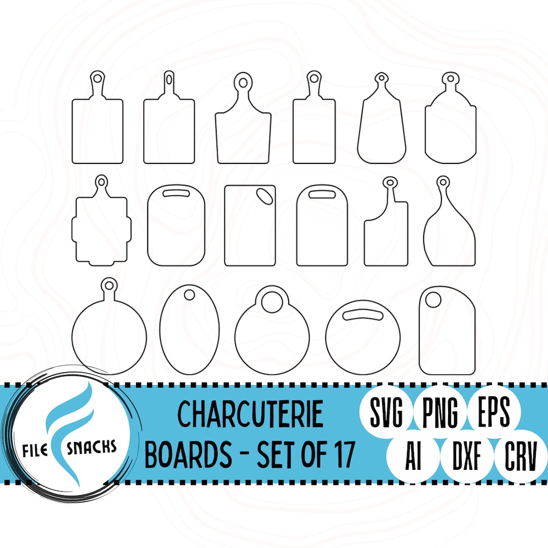 Charcuterie Board SVG | Cutting Boards | Laser SVG Files | Omtech ...