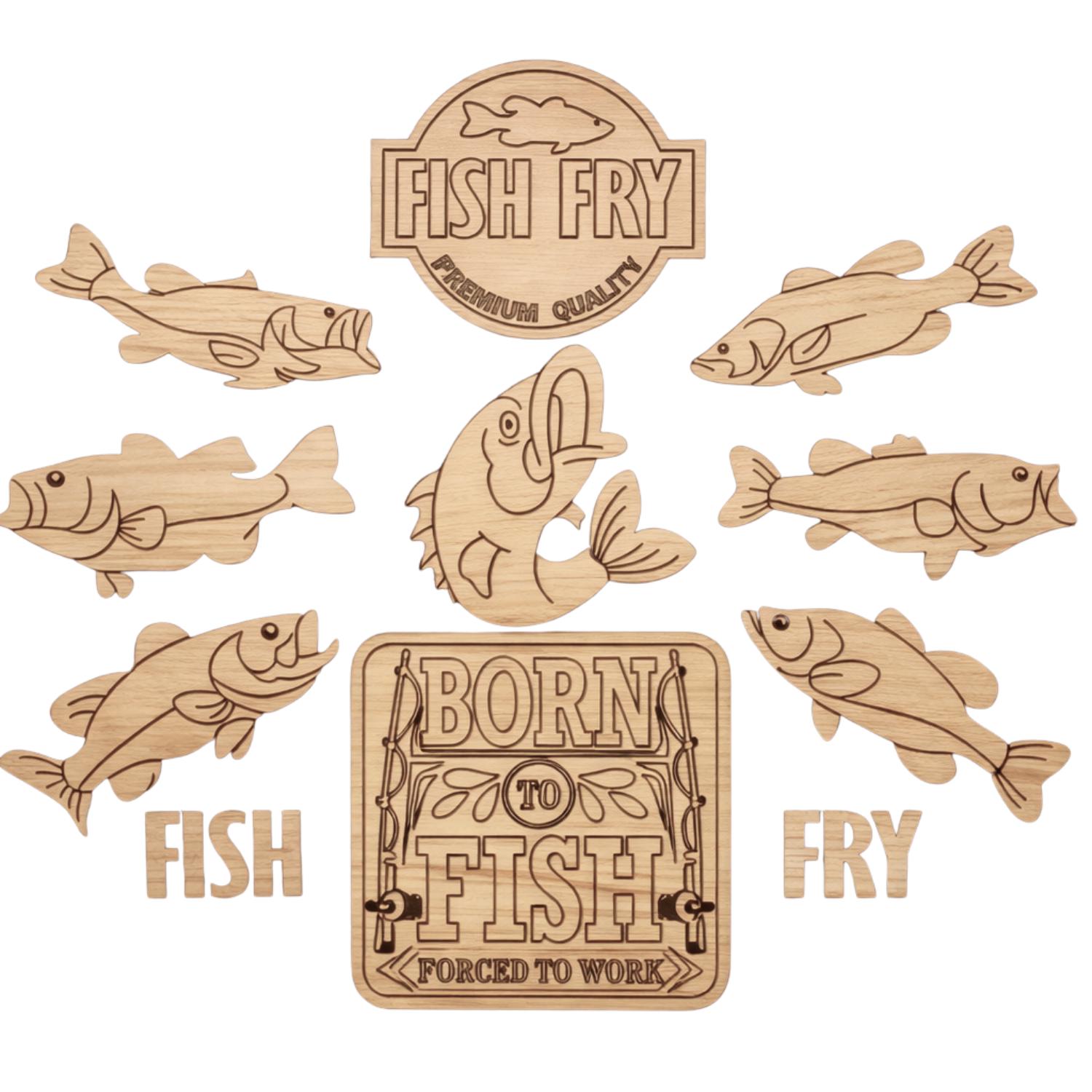 Fish Fry Sign SVG | Bass & Trout Designs (digital Download) - Etsy