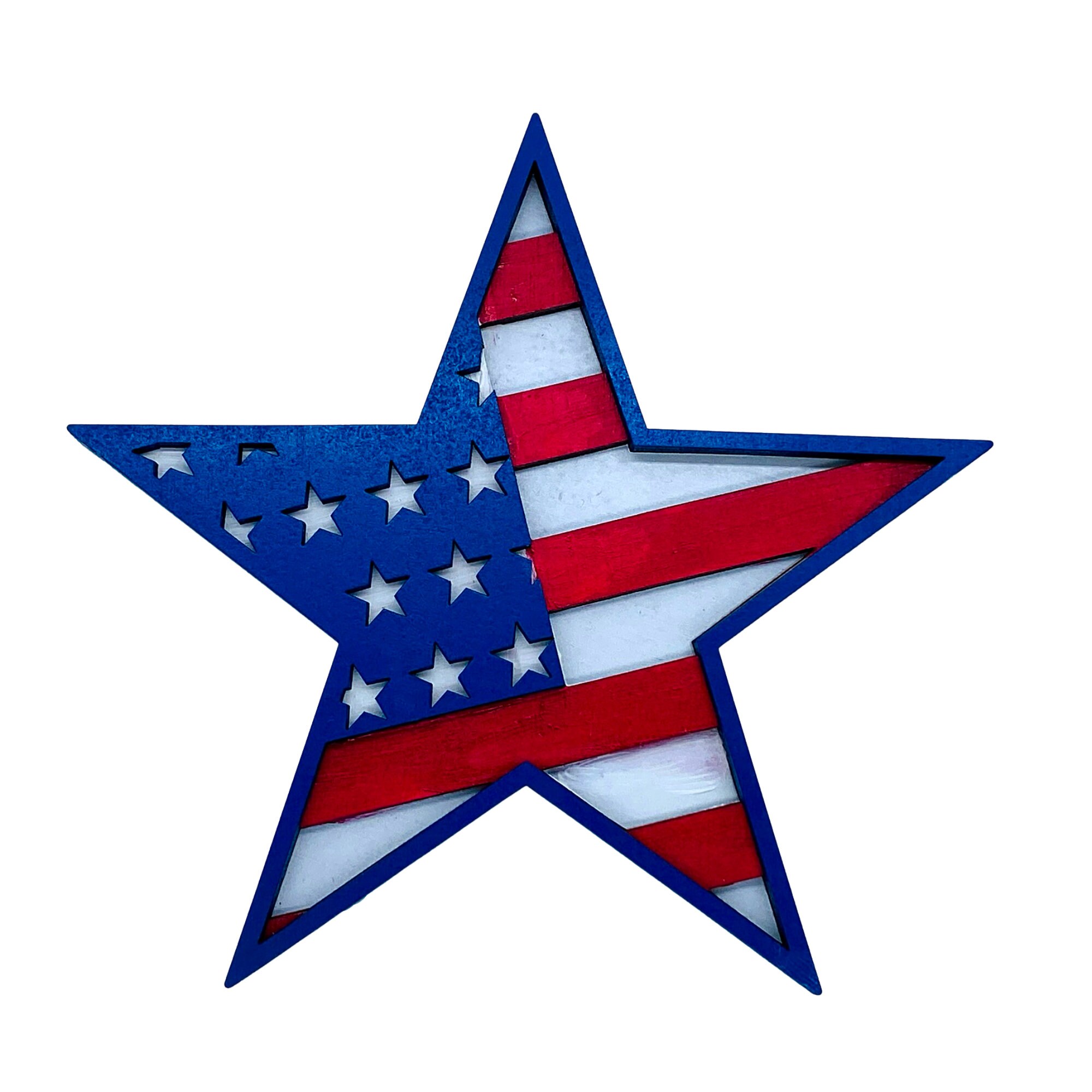 4th July Star SVG | 3 Layered Star Svg File | File Snacks | Laser SVG ...