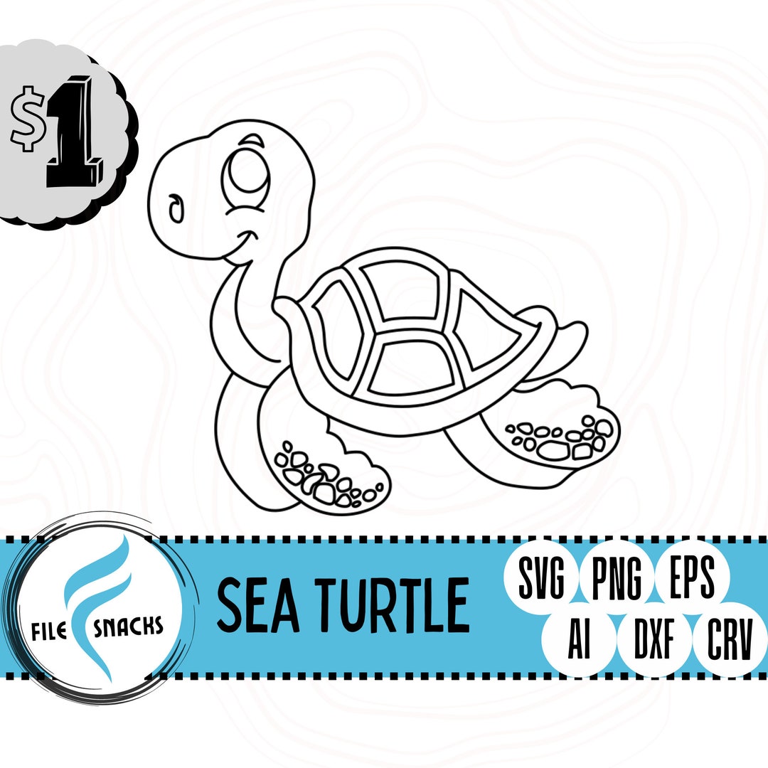 Sea Turtles Svg Cute Sea Turtles Png Clipart Bundle