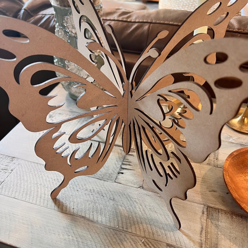 3D Butterfly SVG, Freestanding Insects Cut File, Vertical Butterfly Svg ...