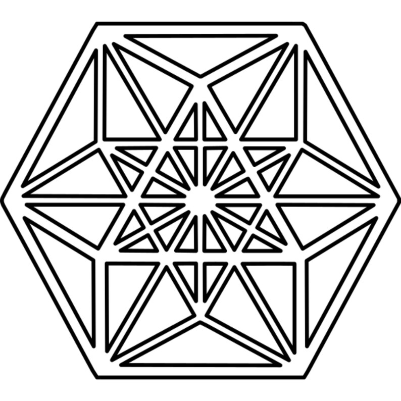 Sacred Geometry SVG Crystal Grids Svg Files Mandala SVG - Etsy