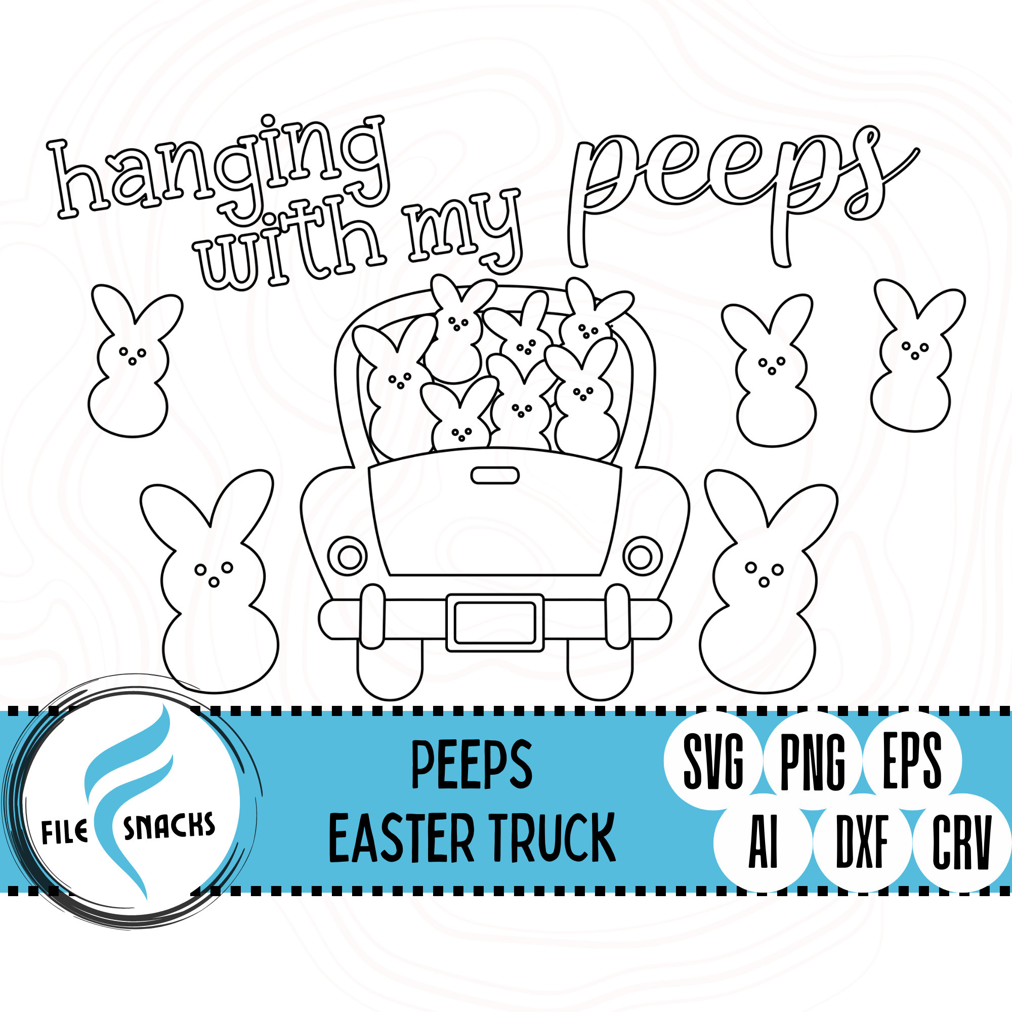 Hanging With My Peeps SVG | Easter Peeps Svg File | Laser SVG Files ...