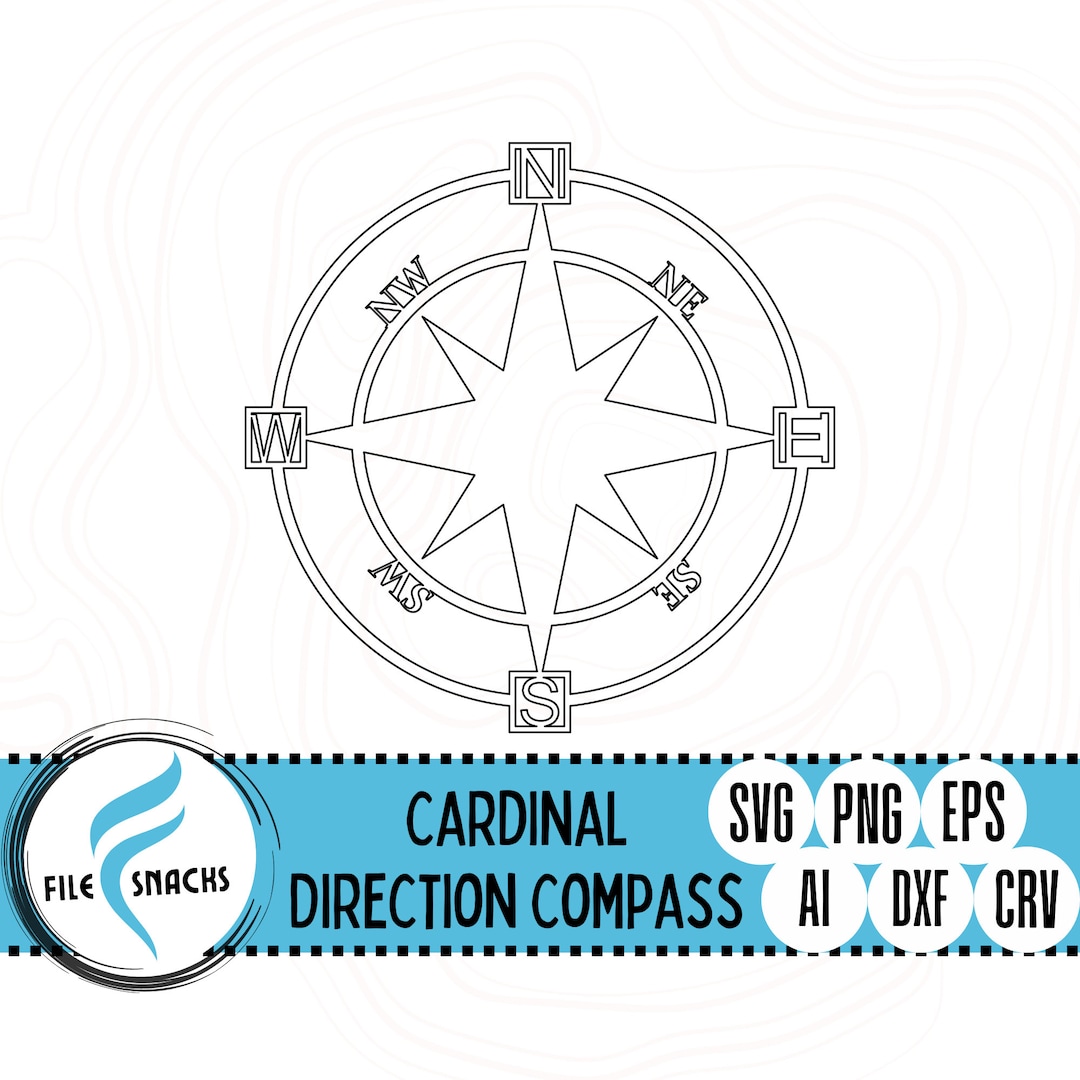 Cardinal Direction SVG | Compass Svg | Outdoor Sign Svg | Laser SVG ...