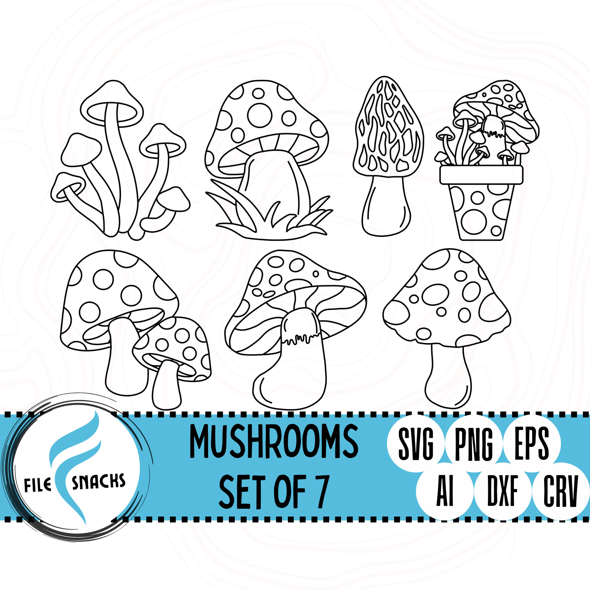 Mushroom SVG | Morel Svg File | Potted Plants | File Snacks | Laser SVG ...