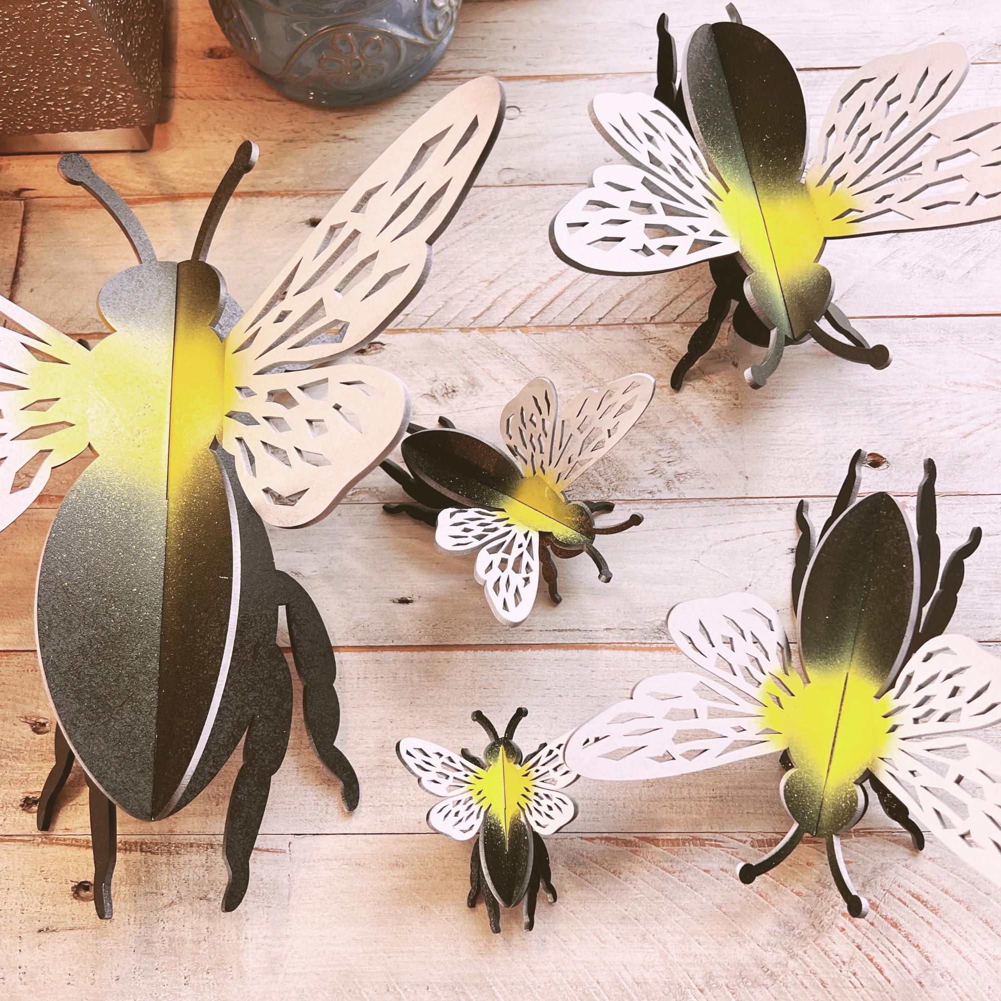 3D Bees SVG, Freestanding Insects Cut File (digital Download) - Etsy UK
