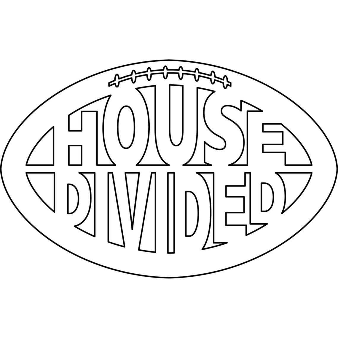 House Divided Sports SVG | Football Svg | Laser SVG Files | Omtech ...
