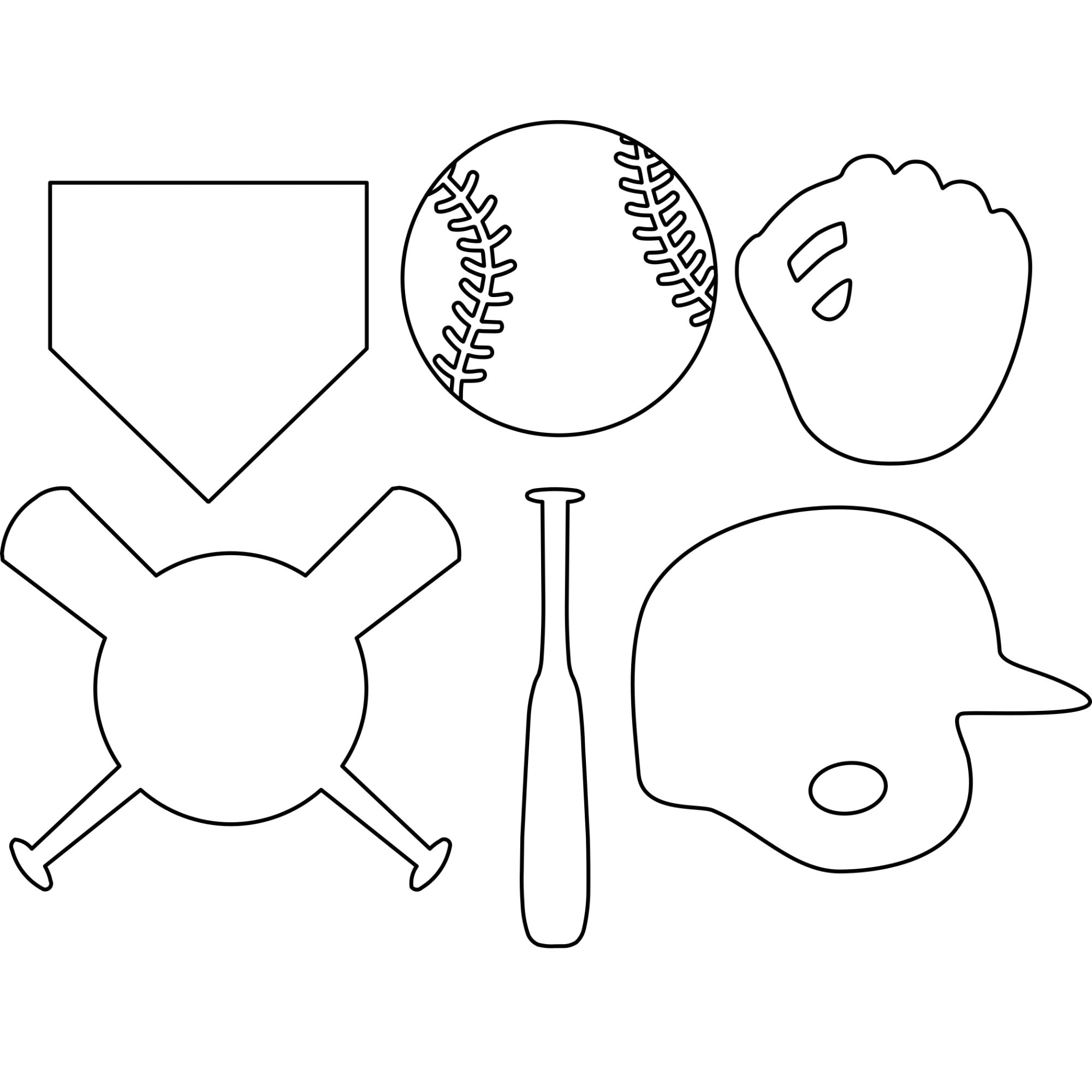 Baseball Basic Sports Shapes SVG | Baseball Svg | Laser SVG Files ...